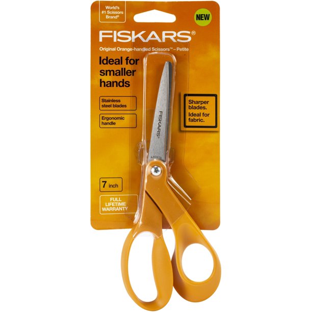 Fiskars Premier 7" Bent Scissors-Orange - Walmart.ca