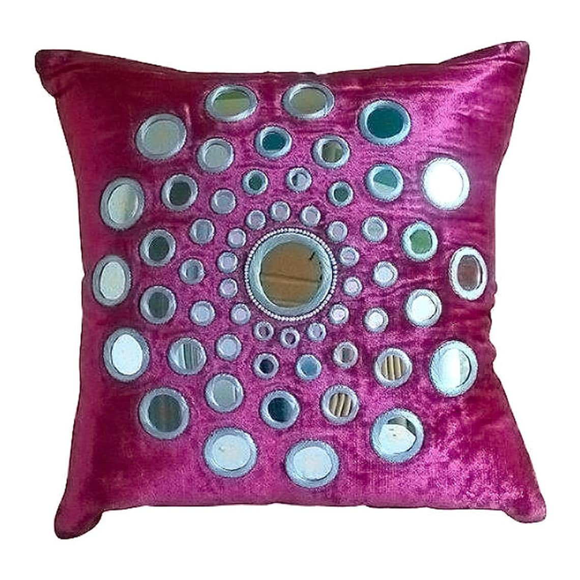Pillow Cover 24x24 Pink Luxury Fuchsia Pink Pillow Shams Mirror Medallion Pillow Shams 24x24