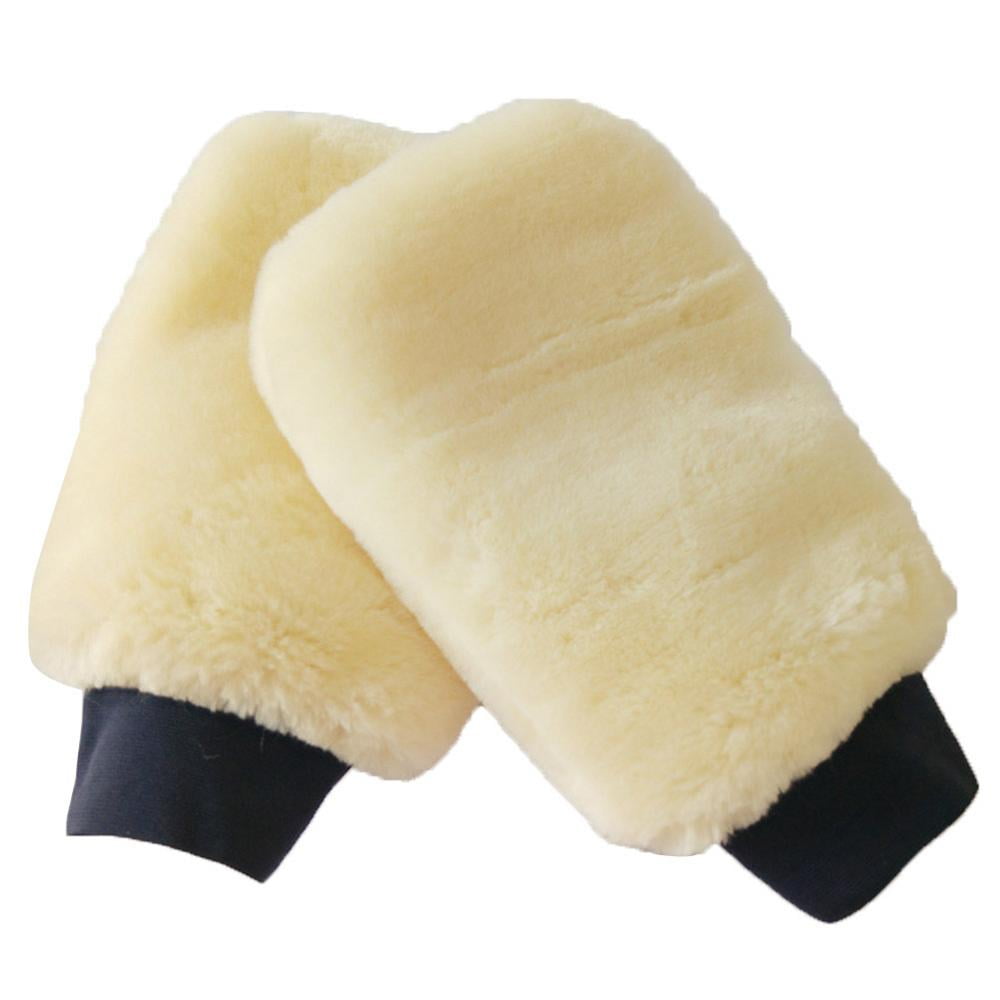 Microfiber Plush Car Detailing Soft Wash Mitten Washing Glove Cleaning ...