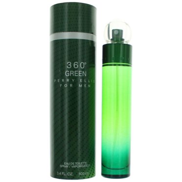 Perry Ellis 360 Green Men 3.4 oz EDT Spray, Fresh Masculine Fragrance ...