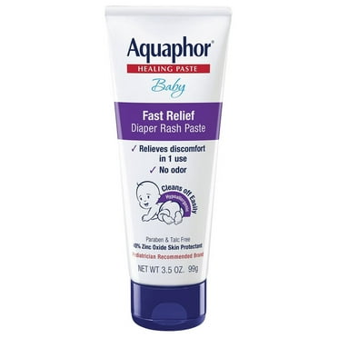 Aquaphor Baby Diaper Rash Paste for Infant, Soothing with Zinc for Fast ...