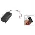 Black Plastic Storage Pair -9V Batteries Switch Battery Holder Case Box ...