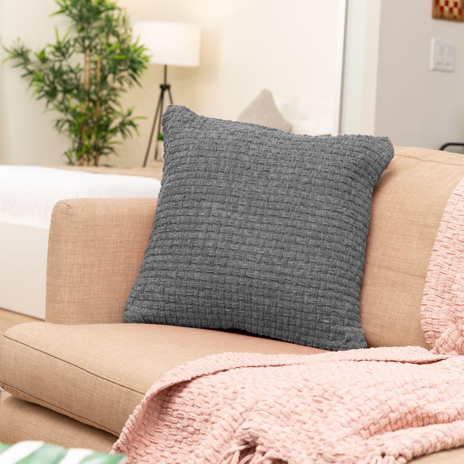 Click here for Fabstyles Chenille Basket Weave Polyester Cushion... prices