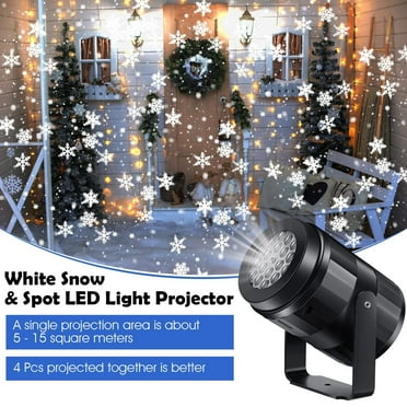 MATEPROX Christmas Snowflake Light Projector, Snowfall Lamp New Year ...