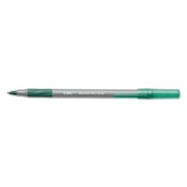 Bic Ultra Round Stic Grip Ball Pens Medium Point 8 Count Black ...