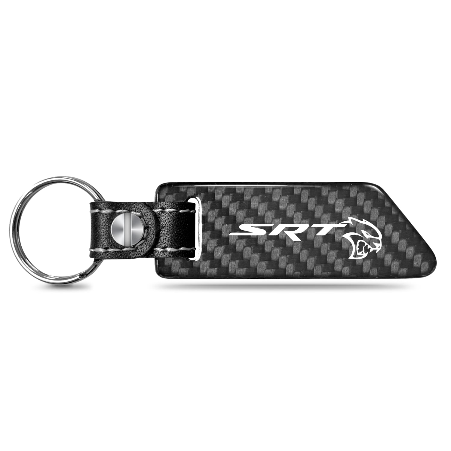 Dodge Hellcat Real Carbon Fiber Blade Style with Black Leather Strap ...