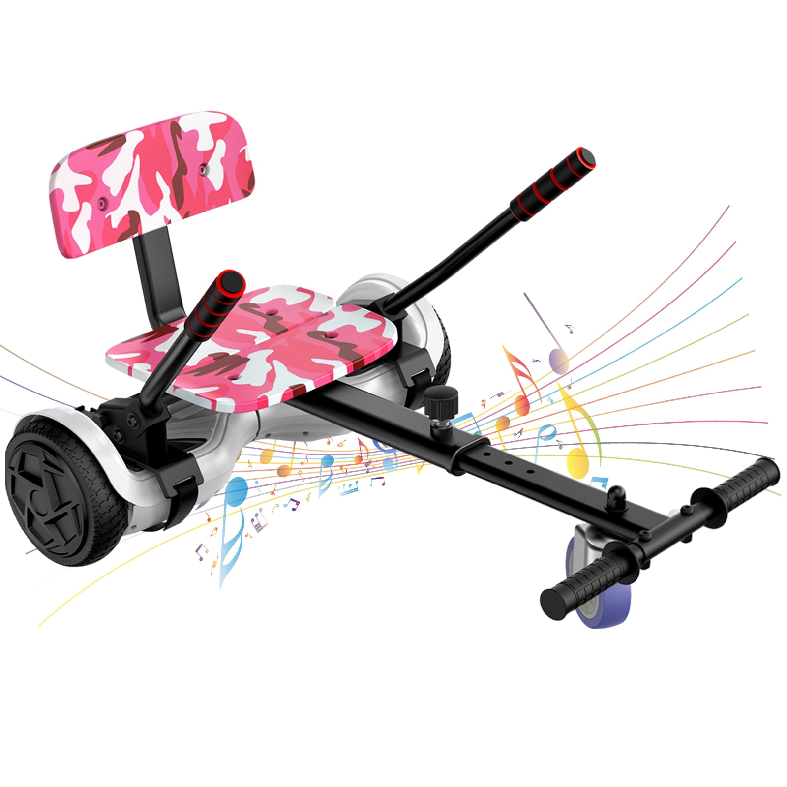 CBD Hoverboard with Seat Attachment Combo, 6.5" Two-Wheel Hoverboards ...