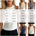 BUIGTTKLOP Tank Tops for Women Crewneck Sleeveless Shirts Slim Fitted ...