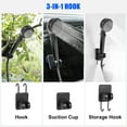ASTRAEA Portable Camping Shower, 6000mAh Waterproof Rechargeable ...
