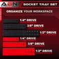 ABN 6pk Tool Box Socket Organizer Tray Set - Small and Deep Well Socket ...