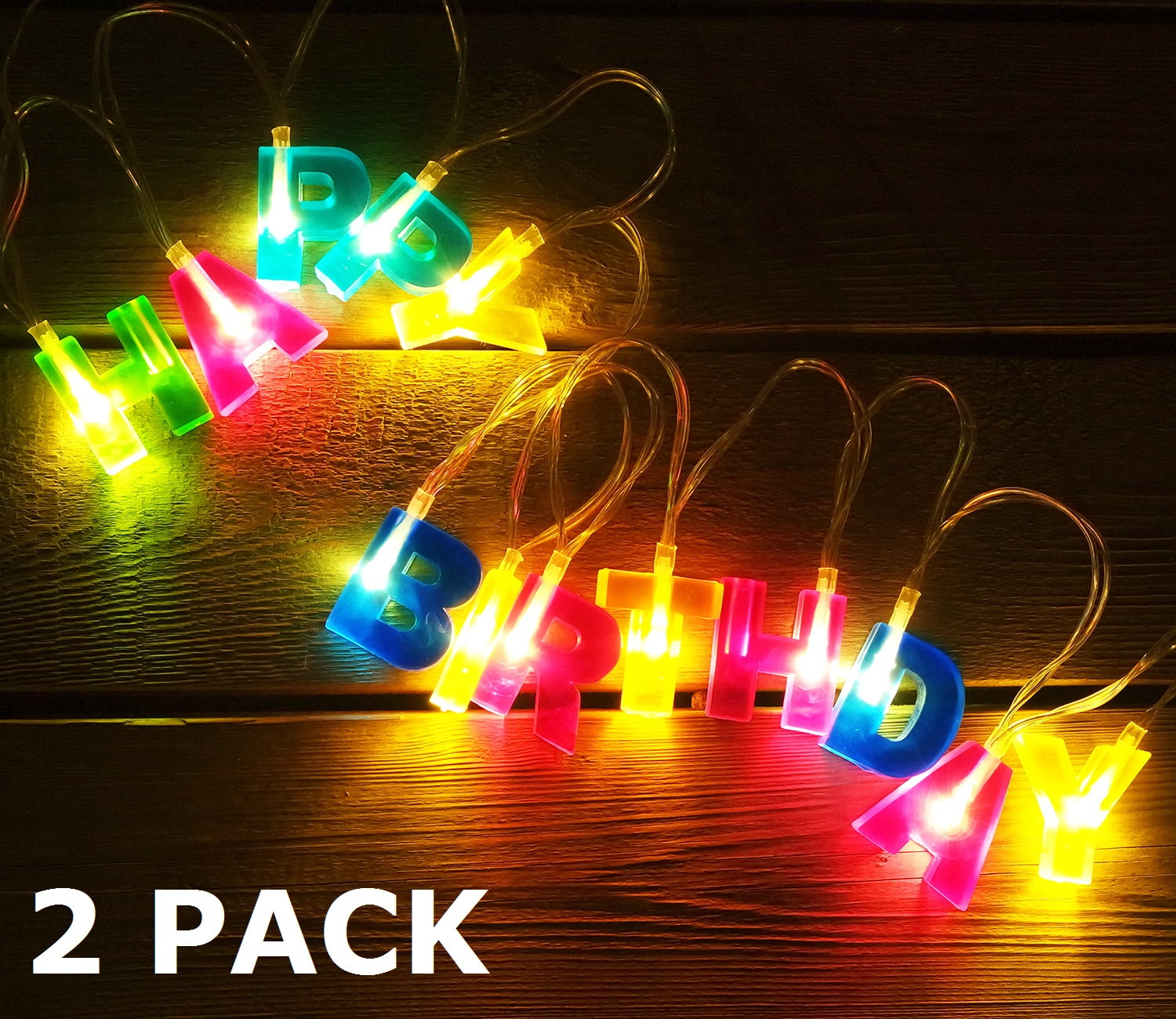 TORCHSTAR 5.1ft LED String Light, "HAPPY BIRTHDAY" Letter for Party ...