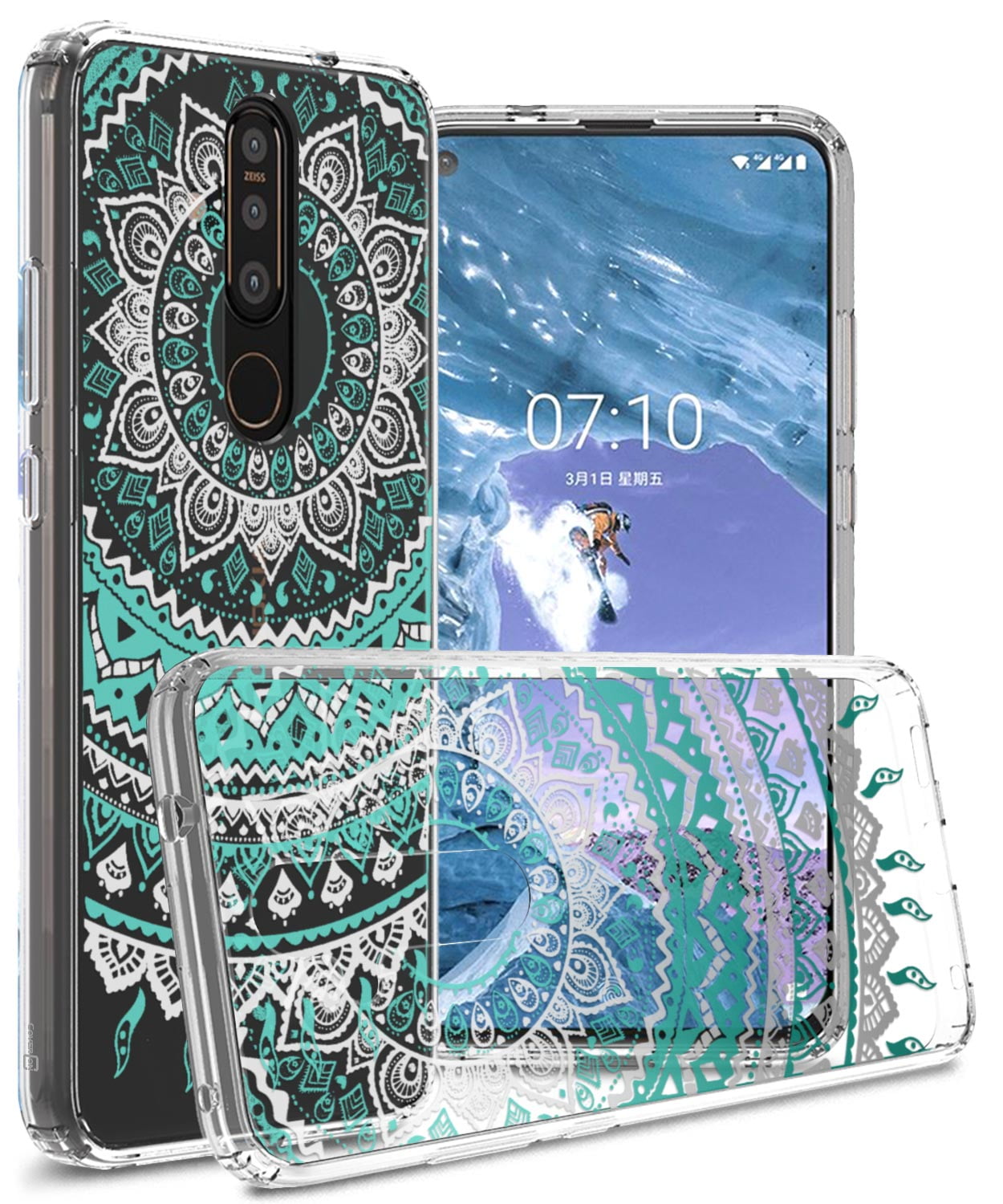CoverON Nokia 8.1 Plus Case, ClearGuard Series Clear Hard Phone Cover ...