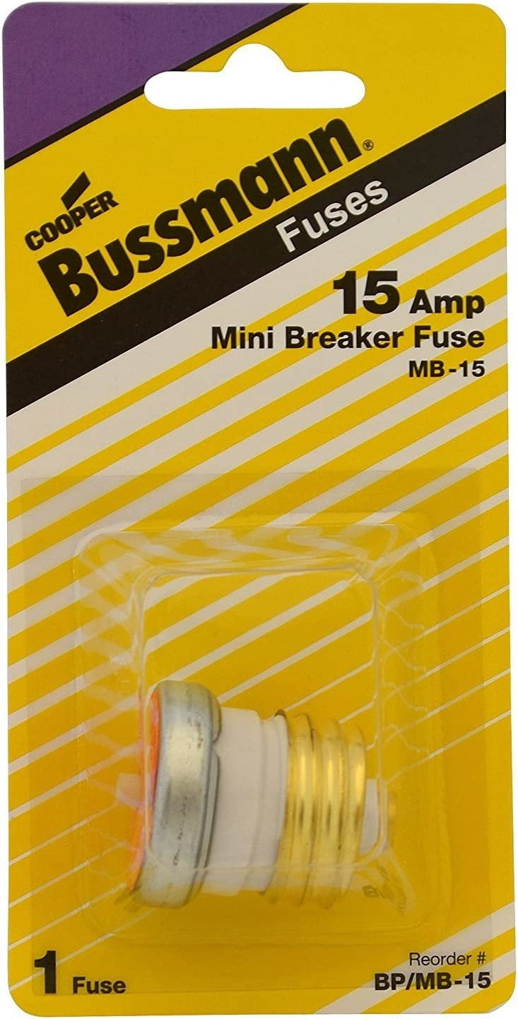 Bussman BP/MB-15 15 Amp Mini Breaker - Walmart.com