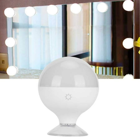 HISRFO LED Makeup Light Bulb Dimmable Vanity Mirror Light Rechargeable ...