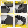 16 Pcs Mini Tart Pans for Baking, 3 Inch Quiche Pans with Removable ...