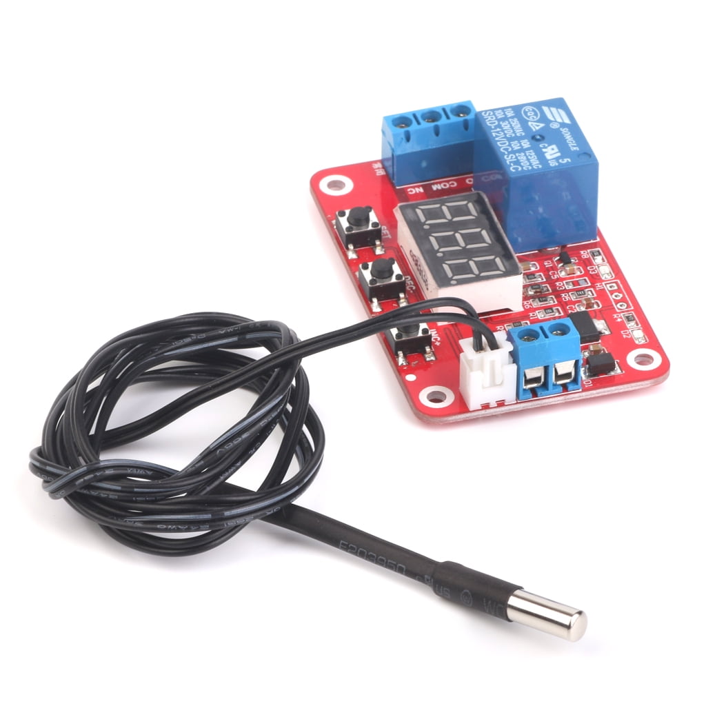 DC 12V Temperature Temperature Display Switch Sensor Controller ...