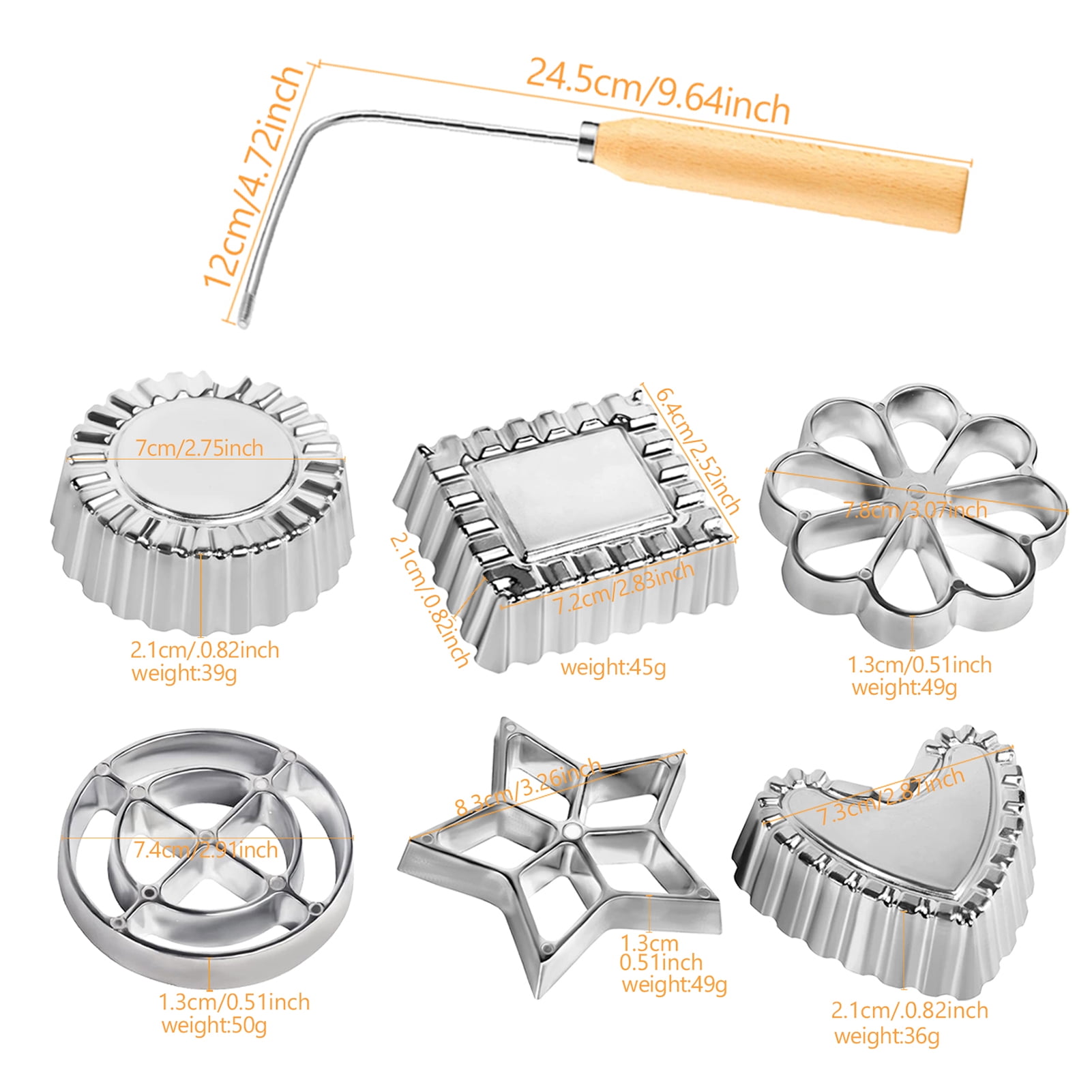 opvise Rosette Iron Maker with Handle Hollow Aluminum Alloy High ...