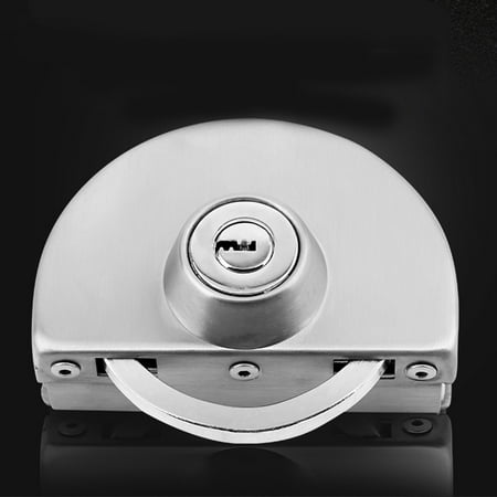 10-12mm Glass Door Lock Stainless Steel Double Bolts Swing control ...