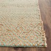 SAFAVIEH Natural Fiber Braxton Braided Jute Area Rug, Natural/Green, 3 ...