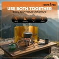 CAMPY PRO 6800 W Portable Gas Stove with Orange 12-Plate Windscreen ...