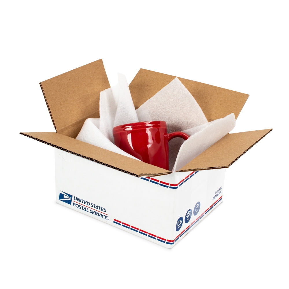 Buy 20 Count) USPS Brand Recycled Shipping Boxes, 8L x 6W x 4H, White ...