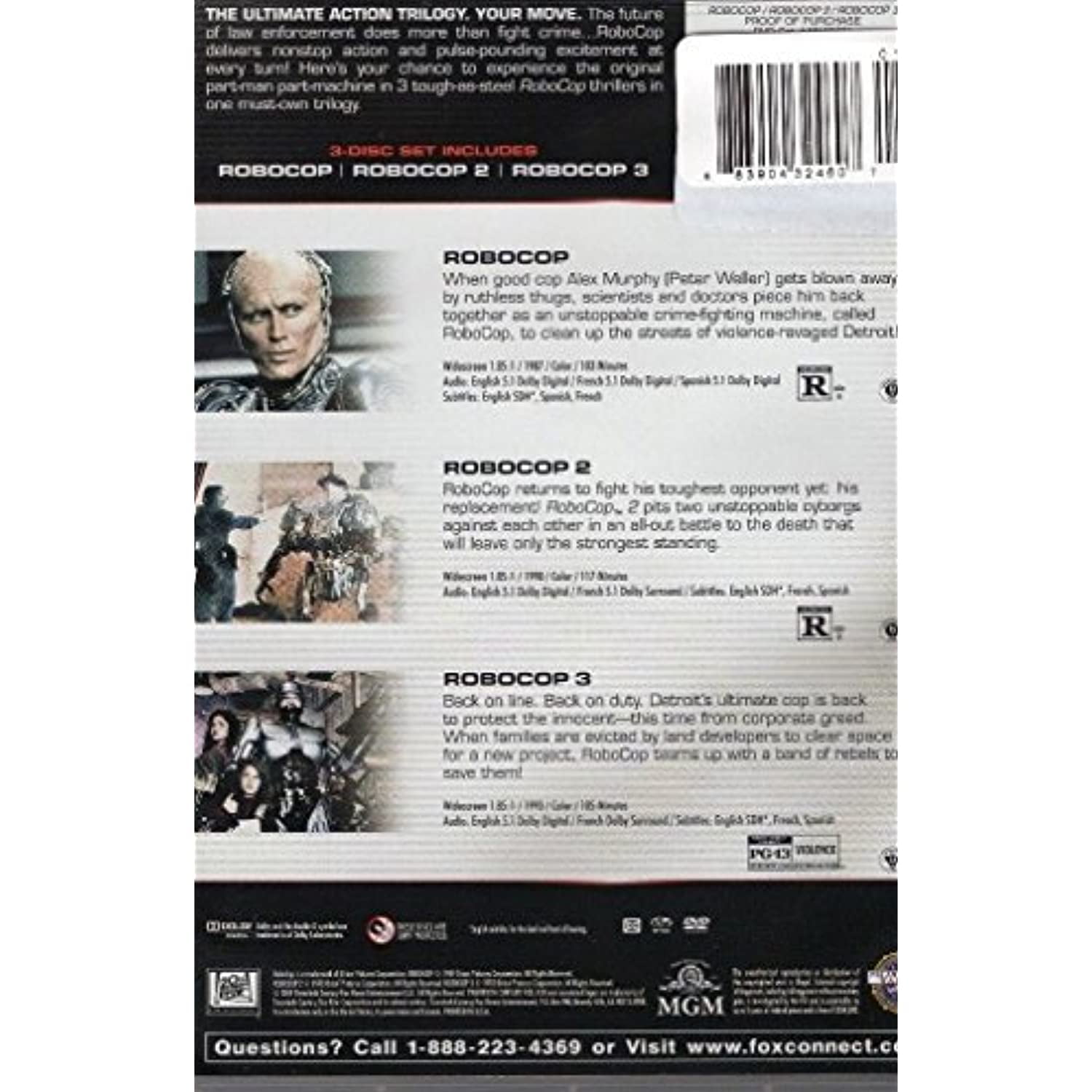 Buy Robocop Trilogy Collection - 3-Movie Dvd Set Online at Lowest Price ...