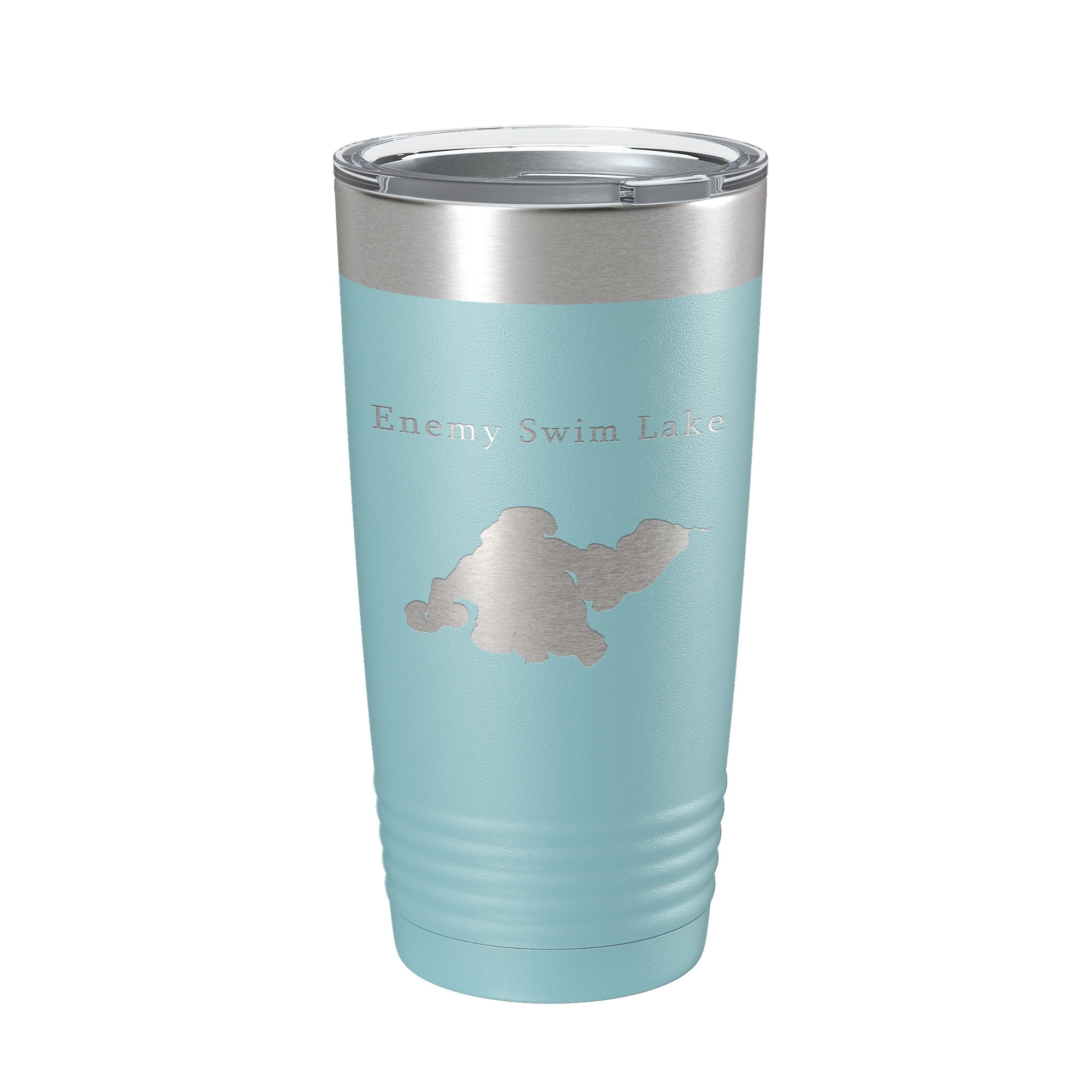 Enemy Swim Lake Map Tumbler Travel Mug Insulated Laser Engraved Coffee ...