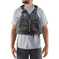 NRS PFD Foam Chinook Unisex Fishing Kayak Lifejacket, Charcoal, Size XL ...