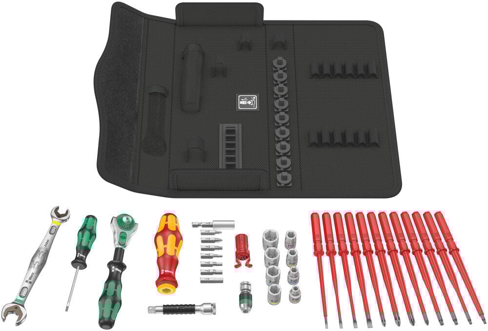 Wera Tools Kraftform Kompakt W Imperial 1 Compact Tool Set 35Pc ...