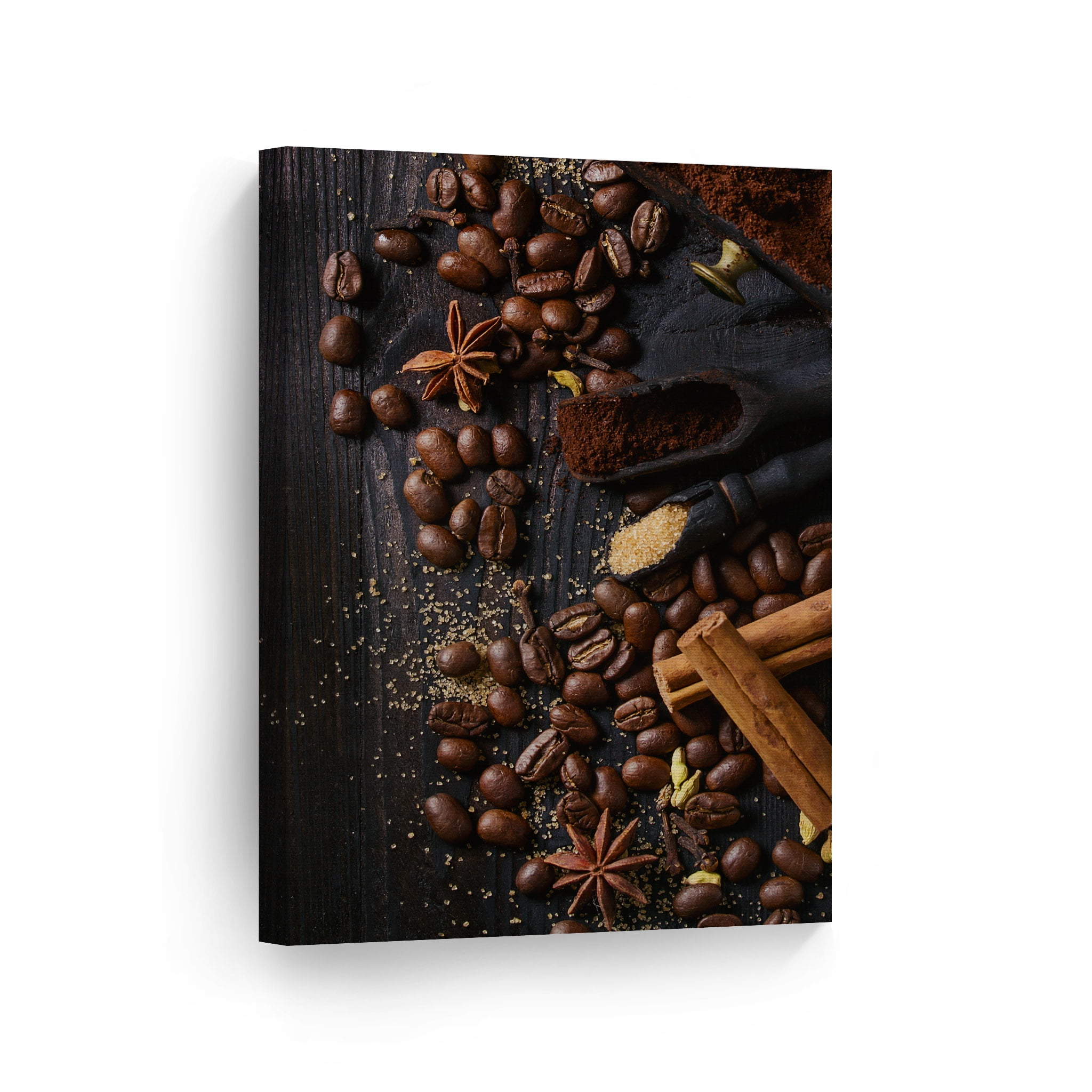 Smile Art Design Coffee Beans Cinnamon and Star Anise Rustic Kitchen ...
