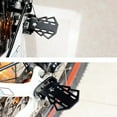 1 Pair Foldable Bike Rear Pegs, Steel Bicycle Passenger Footrest with ...
