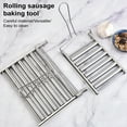 Sausage Roller Rack Hot Dog Stand BBQ Roller Grill Stainless Steel ...
