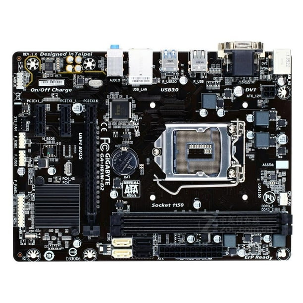 Placa madre GIGABYTE H81M-D2 (rev.1.0) LGA 1150 DDR3 Micro ATX | Bodega Aurrera en línea