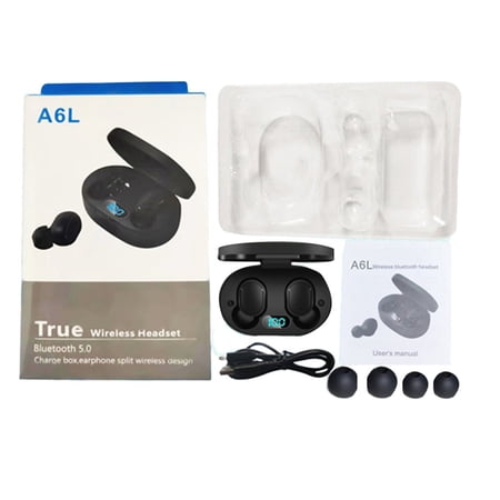INFINITEE A6L Wireless Stereo Headset Invisible With Charging Bin ...