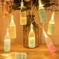 Colorful Crack Wine Bottle LED String Lights - Ideal for Weddings ...