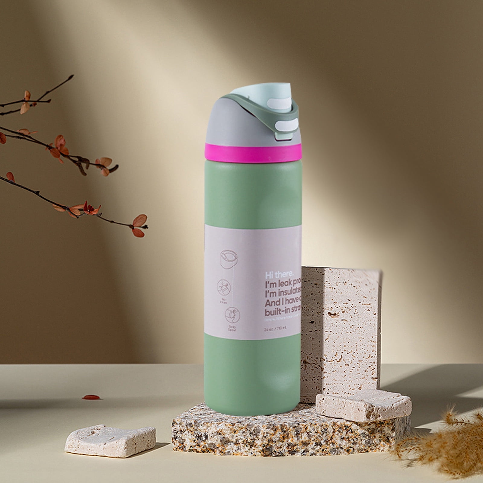 Click here for Owala Stainless Steel Water Bottle 24 Oz - Neo Sag... prices