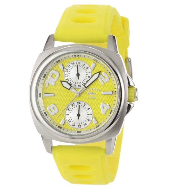 RLX2016 Women's Relax Yellow Dial Silicon Rubber Strap Watch - Walmart.com