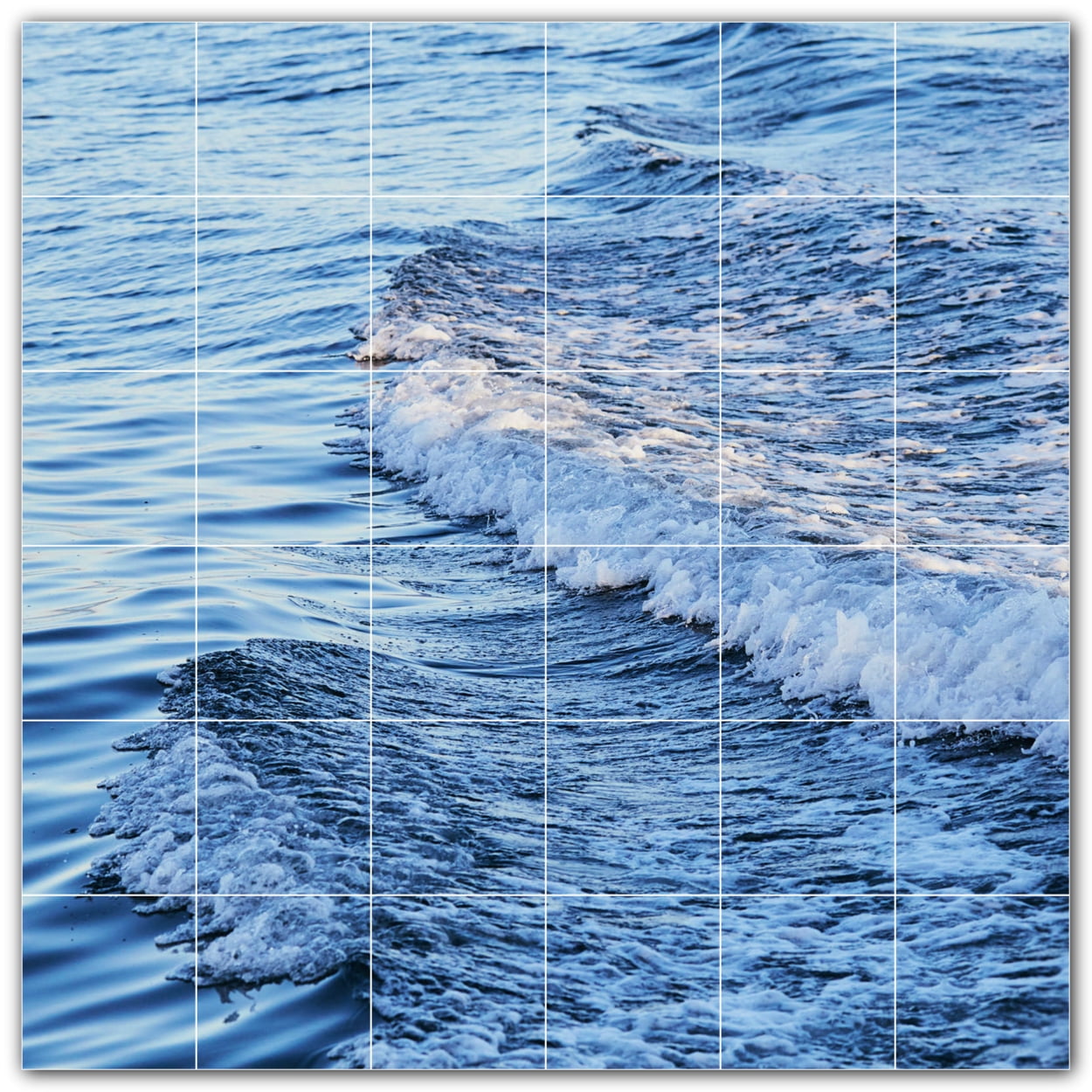 Picture-Tiles.com: Waves Ceramic Tile Wall Mural WAL501182-66XL. 72"W x ...
