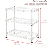 Multi-Functional Mini Small Chrome-Plated 3-Tiers Metal Shelf Unit ...