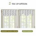 Window Curtain Valance Tree Branch Abstract Rod Pocket Linen Tie Up ...