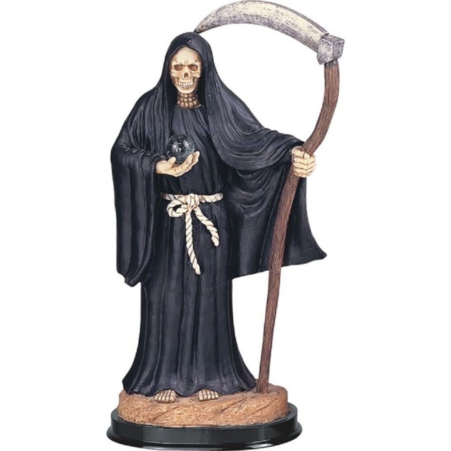 12 Inch Black Santa Muerte Saint Death Grim Reaper Statue Figurine ...