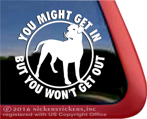 You Might Get In, But You Won't Get Out|Quality Vinyl Dogo Argentino ...