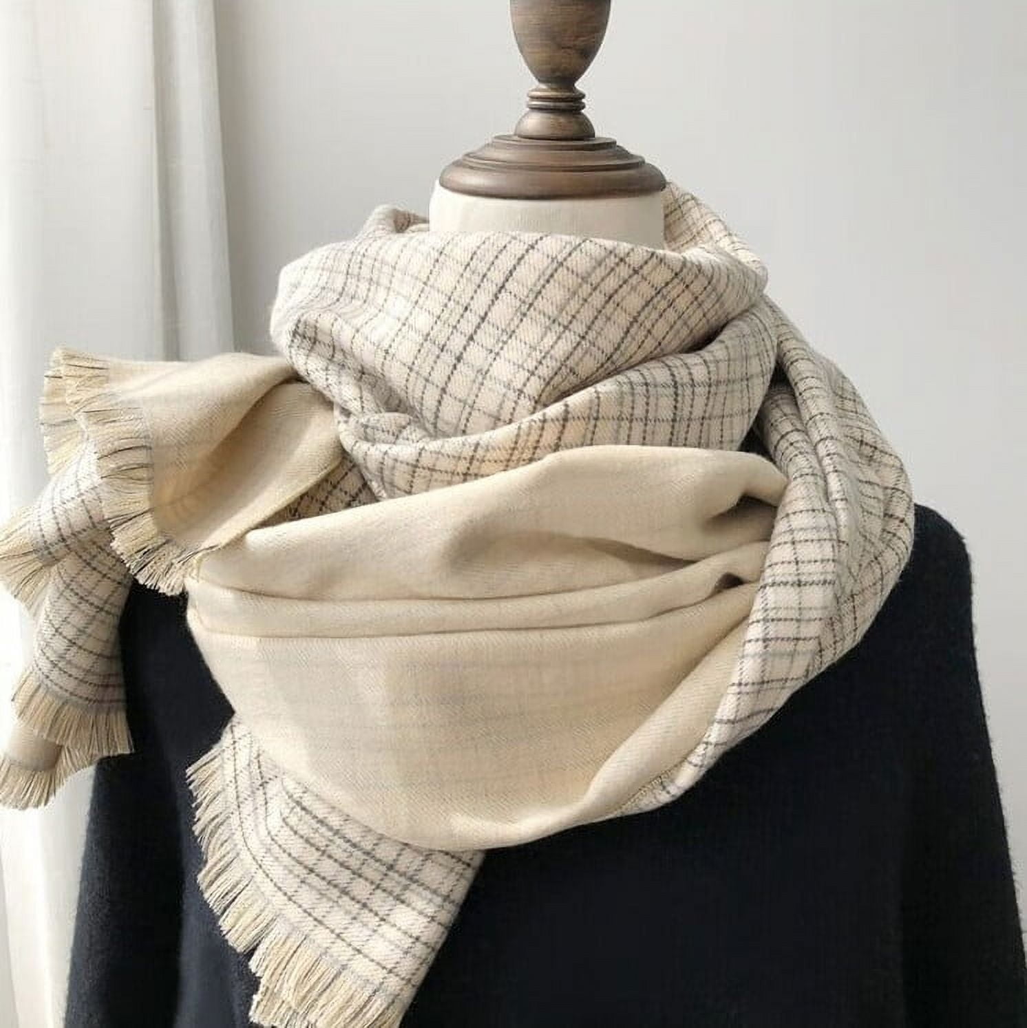 Bufandas literarias y artísticas de Cachemira para mujer en invierno ...