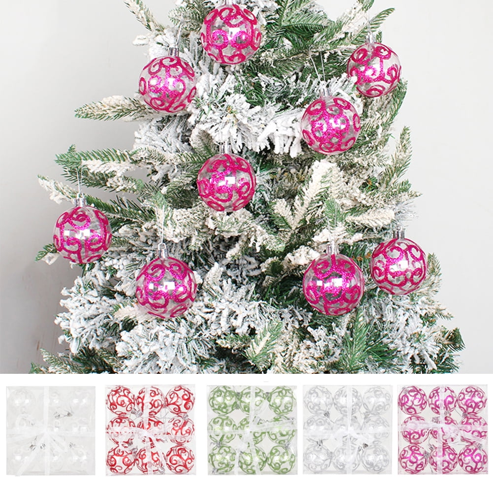 Cheers.US Fillable Plastic Decorative Balls - 9PCS DIY Christmas Tree ...
