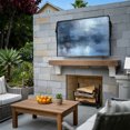 Abstract Art Outdoor TV Cover 70 to 75 inch Retro Gradient Blue ...
