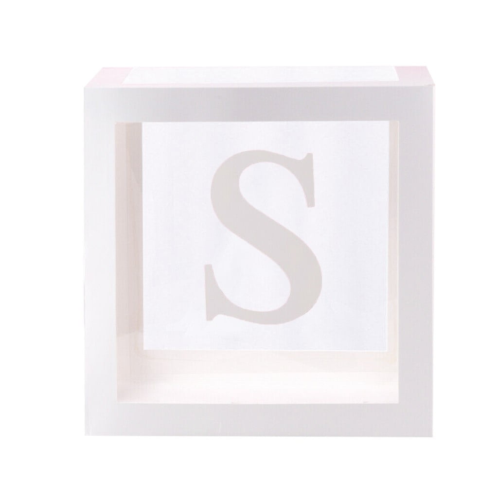 Shpwfbe Organization And Storage Letter A- Z Transparent Gift Boxes Kid ...