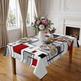 Abstract Irregular Stitching Art Table Cloth 52x70in, Waterproof ...