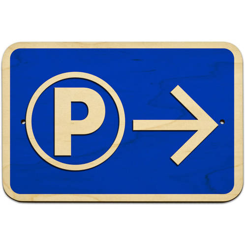 Parking Right Arrow Sign - Walmart.com