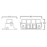 Hella H84988001 4-Way Junction Box Relay Connector Mini Relay Box Kit ...