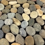 Rutledge & King Brook Branch Mixed Stone Pebble Mat, Rubber Outdoor ...